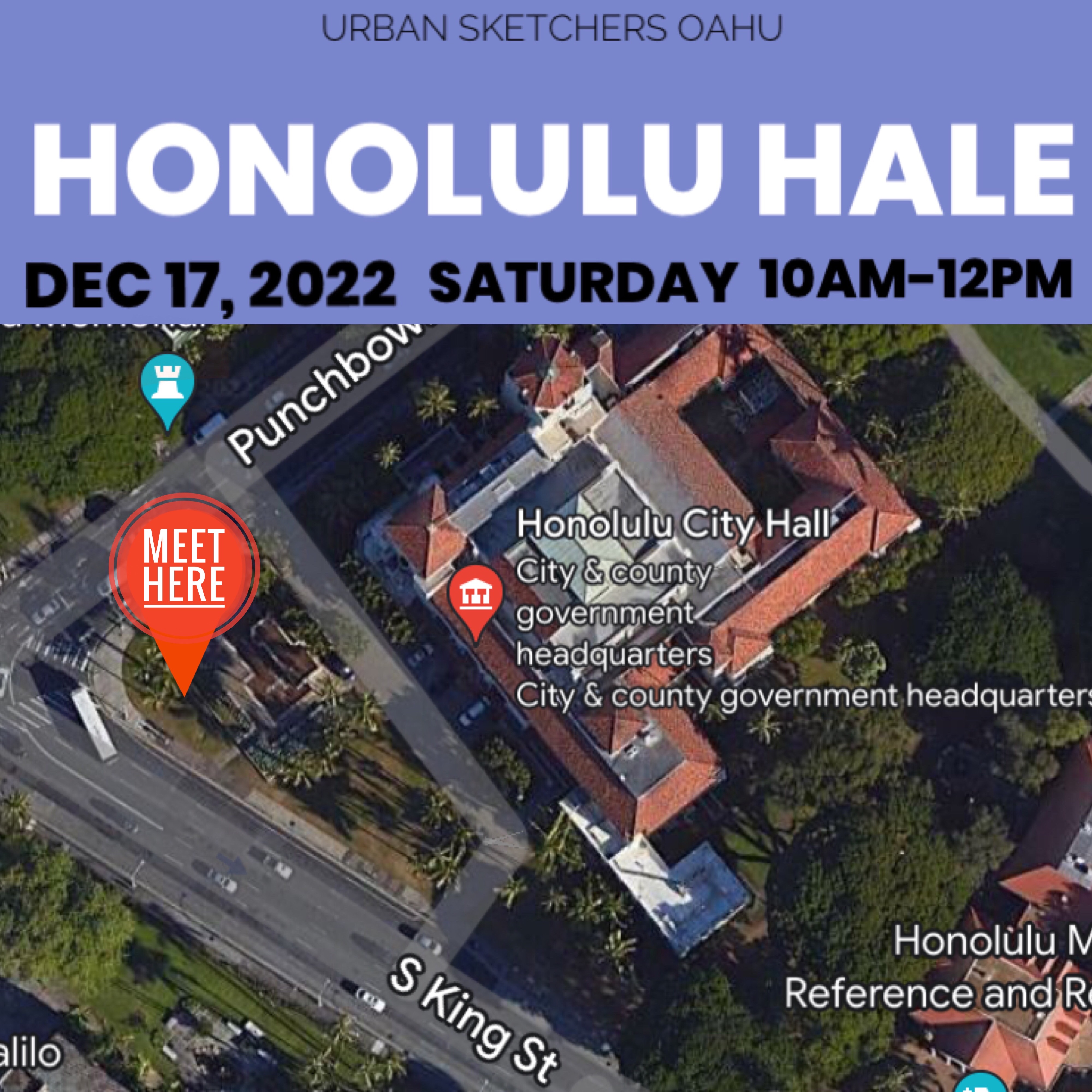 Ho Ho Honolulu Hale | Urban Sketchers O‘ahu